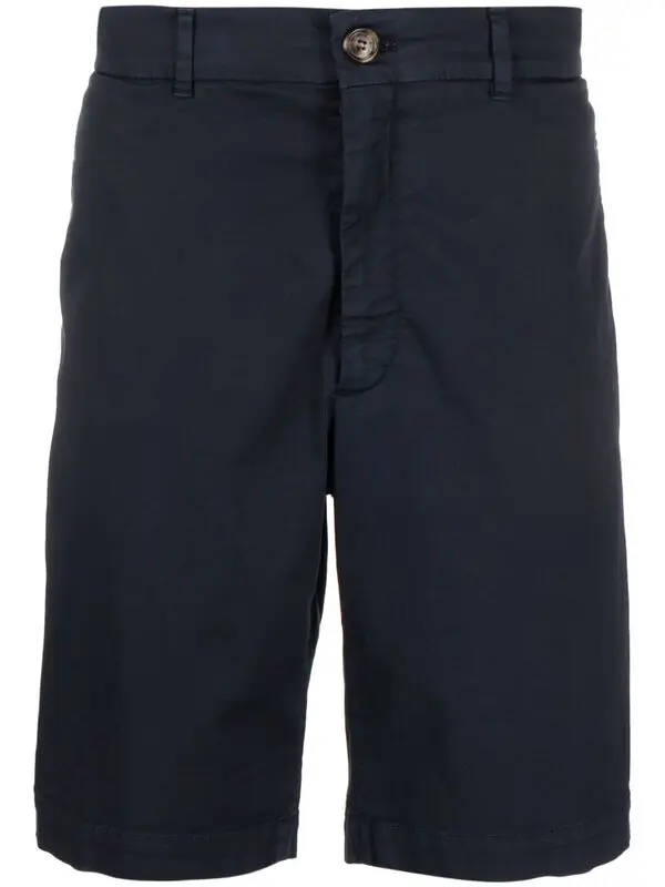Brunello Cucinelli Cotton Stretch Twill Bermuda Shorts - Multicolor