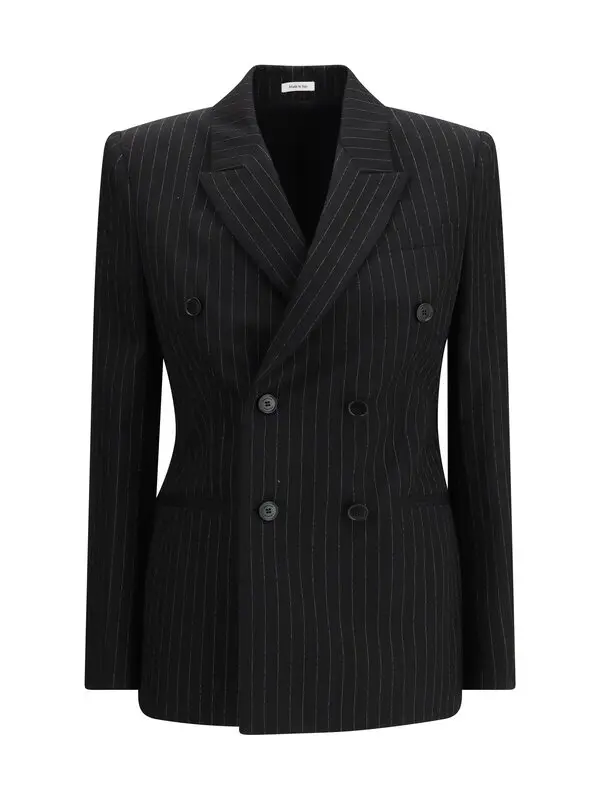 Alexander McQueen Pinstriped Double-breasted Jacket
