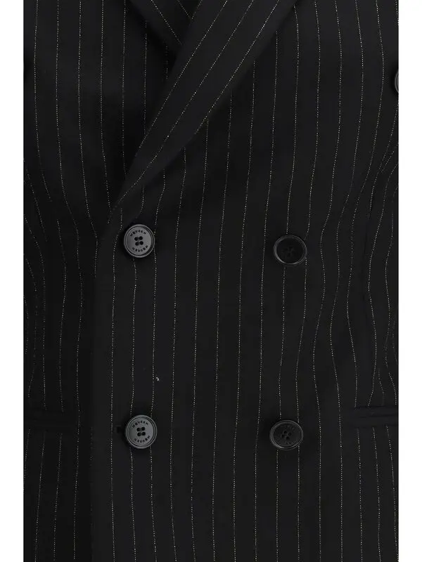 Alexander McQueen Pinstriped Double-breasted Jacket
