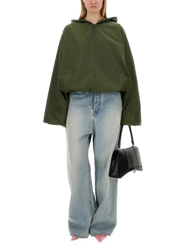 Balenciaga Hooded Jacket - Brown