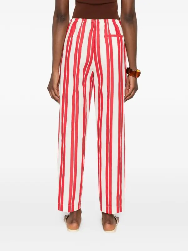 FORTE_FORTE Striped Drawstring Trousers - Multicolor
