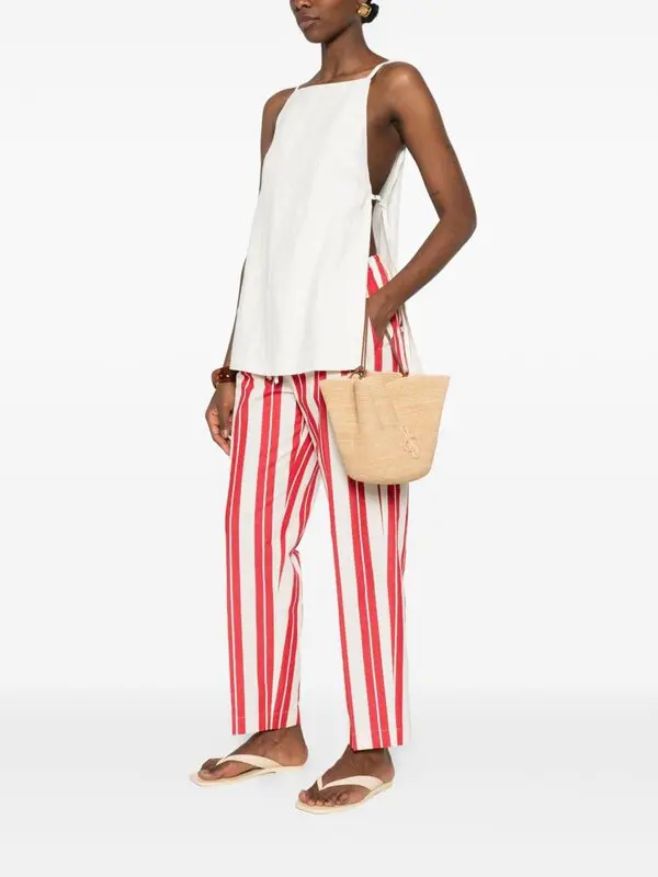 FORTE_FORTE Striped Drawstring Trousers - Multicolor