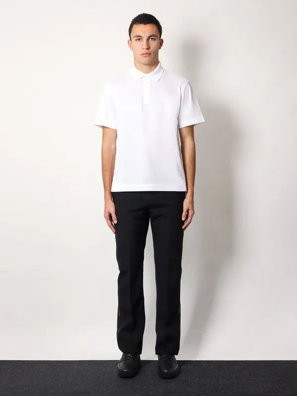Givenchy Pique Cotton Polo Shirt With 4g Embroidery - Multicolor