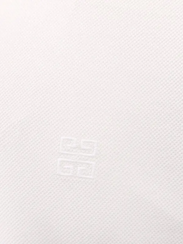 Givenchy Pique Cotton Polo Shirt With 4g Embroidery - Multicolor