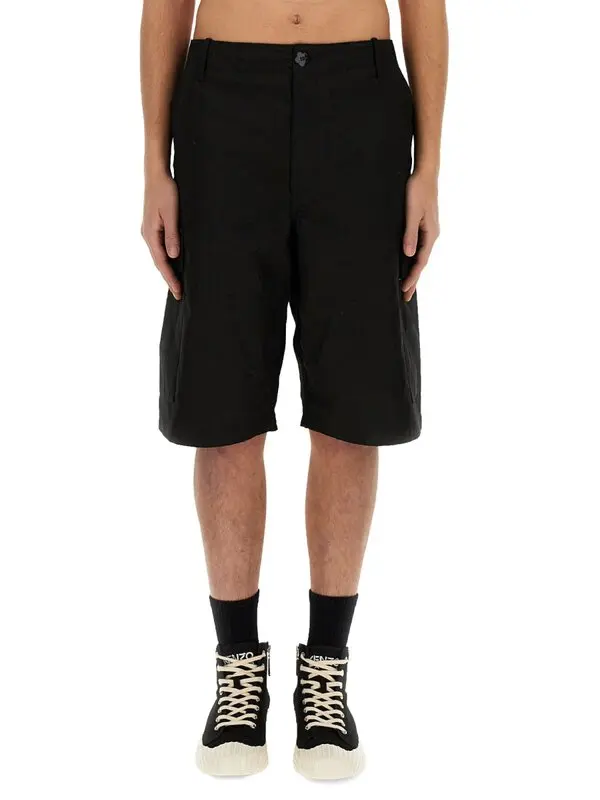 Kenzo Cargo Workwear Shorts - Black