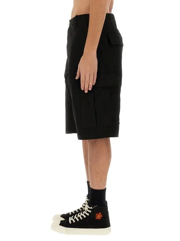 Kenzo Cargo Workwear Shorts - Black