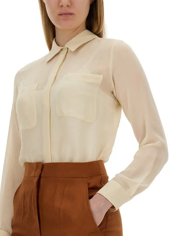 Max Mara Slim Fit Silk Blend Shirt