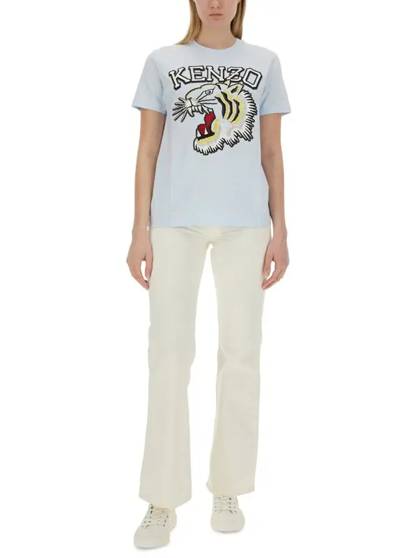 Kenzo Tiger Embroidery T-shirt - Multicolor