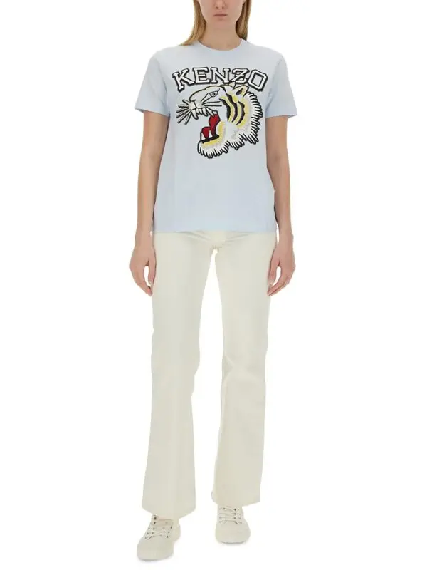 Kenzo Tiger Embroidery T-shirt - Multicolor