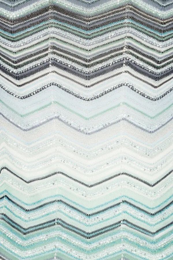 Missoni Long Sleeve Zigzag Knit Dress
