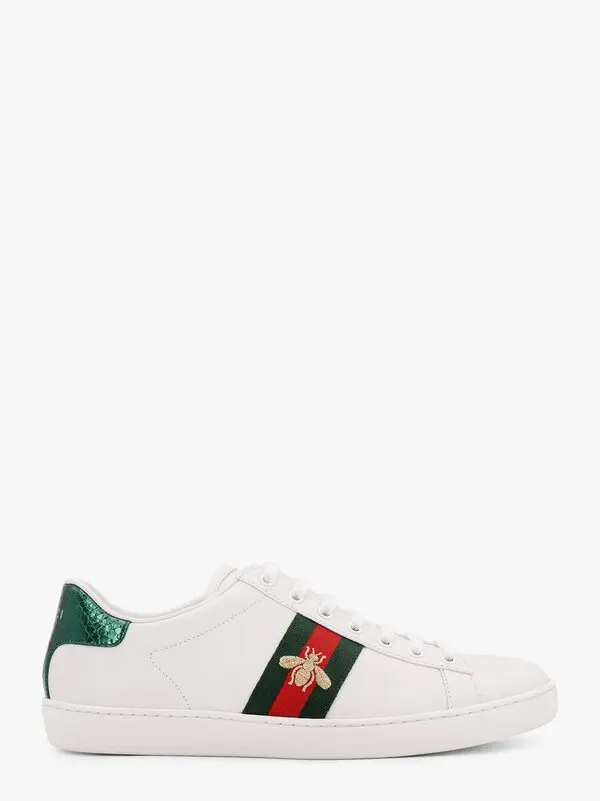 Gucci Ace Embroidered Leather Sneakers - Multicolor