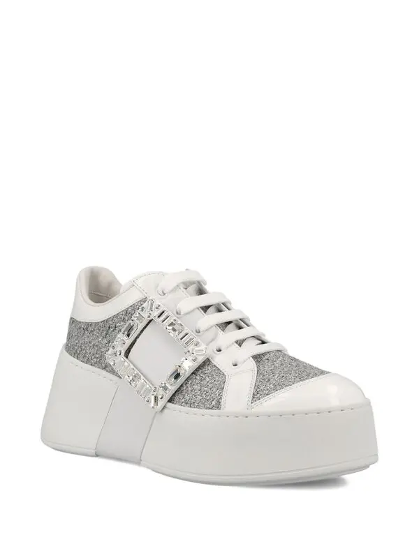 ROGER VIVIER Viv Skate Embellished Sneakers - Multicolor