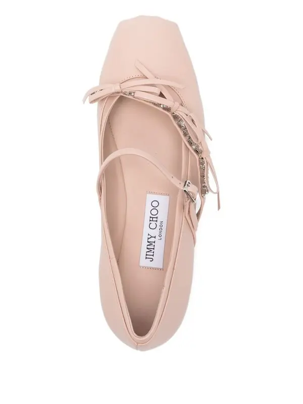 JIMMY CHOO Loli Leather Ballet Flats - Multicolor
