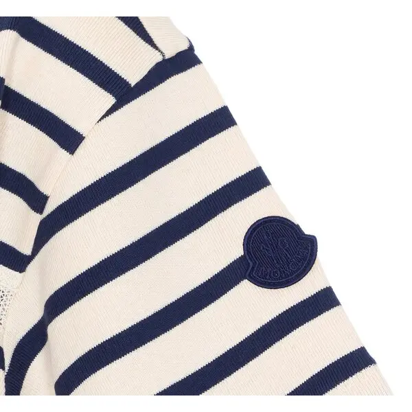 Moncler Striped Logo Knit T-shirt