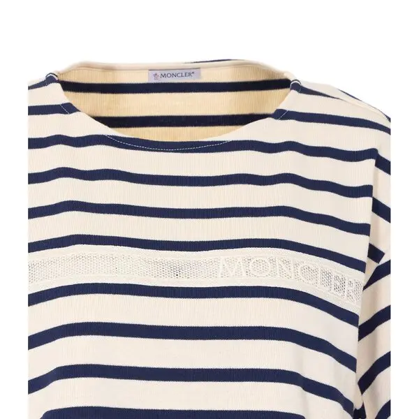 Moncler Striped Logo Knit T-shirt