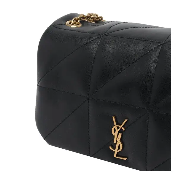 Saint Laurent Mini Jamie Quilted Leather Crossbody Bag - Black