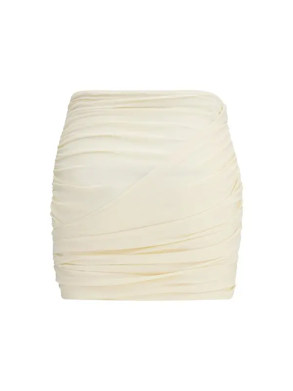 Magda Butrym Draped Ruffle Mini Skirt