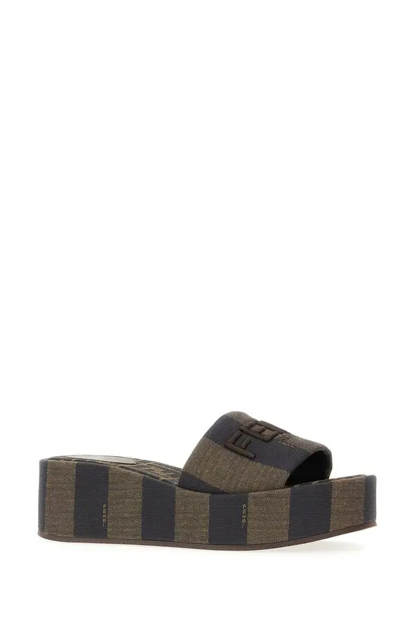 Fendi Platform Slides - Multicolor