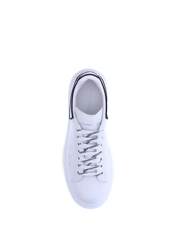 Alexander McQueen Leather Sneakers With Platform Sole - White