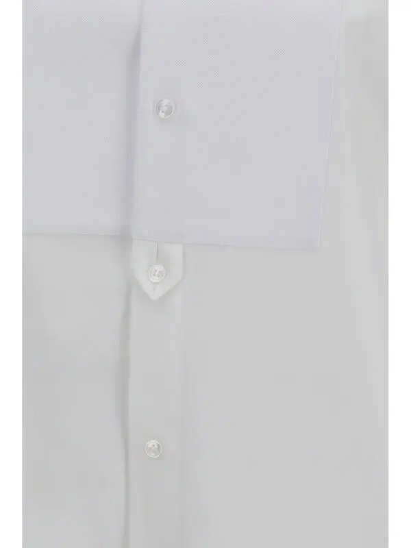 Saint Laurent Tuxedo Shirt With Piqué Insert
