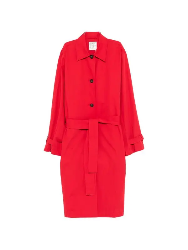 TOTEME Cotton Trench Coat - Multicolor