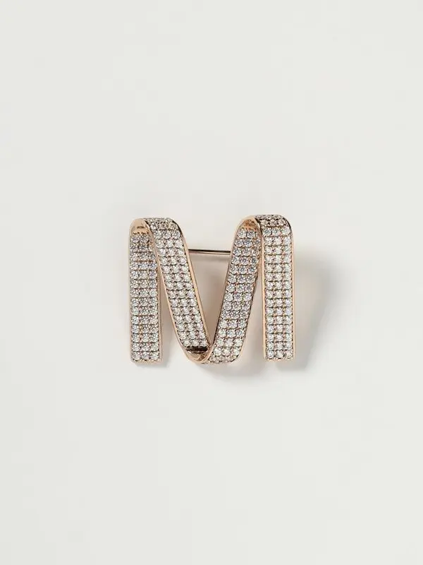 Max Mara Embellished Logo Stud Earrings - Multicolor