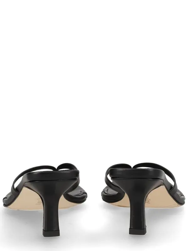 AeydĒ Wilma Nappa Leather Thong Sandals - Black