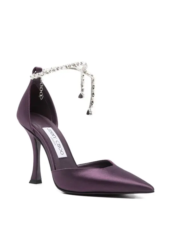 JIMMY CHOO Stevie Embellished Leather Pumps - Multicolor
