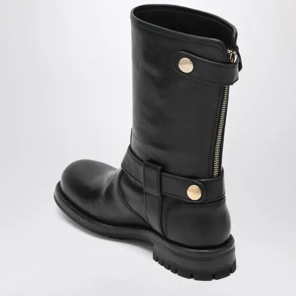 Dolce & Gabbana Leather Buckled Boots