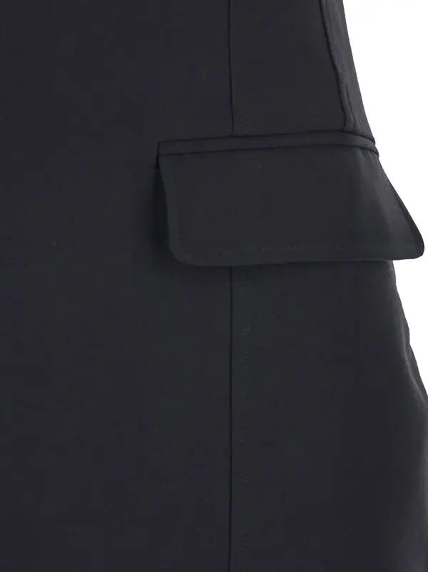 TOTEME Wool And Silk Blend Sleeveless Top With Flap Pockets