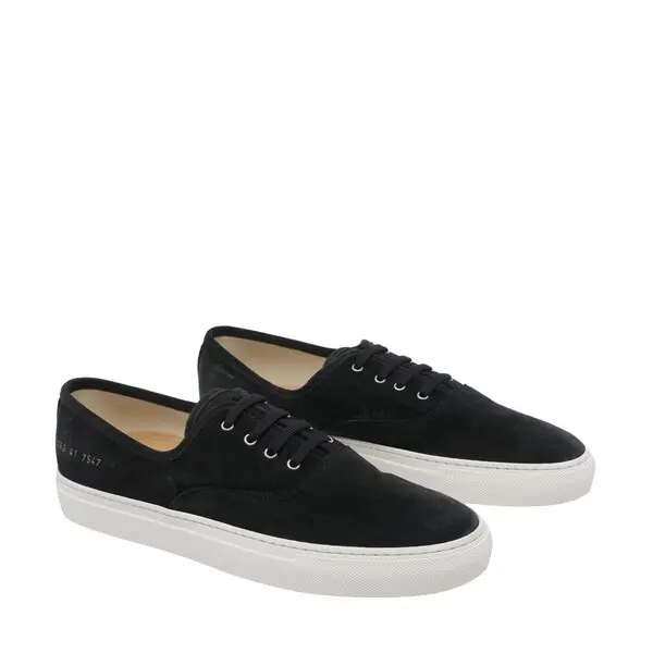 COMMON PROJECTS Suede Lace-up Sneakers - Black