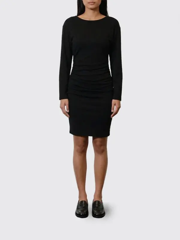 Max Mara Long Sleeve Ruched Dress - Black