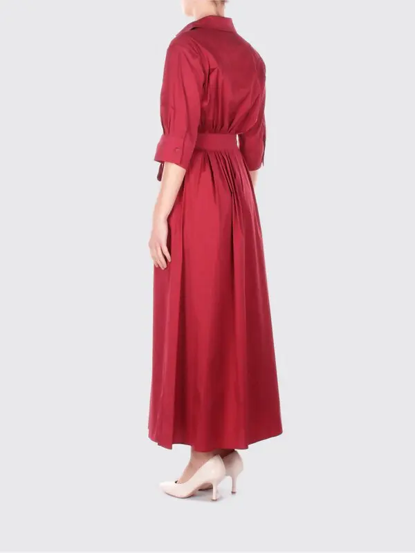 Max Mara Belted Dress - Red