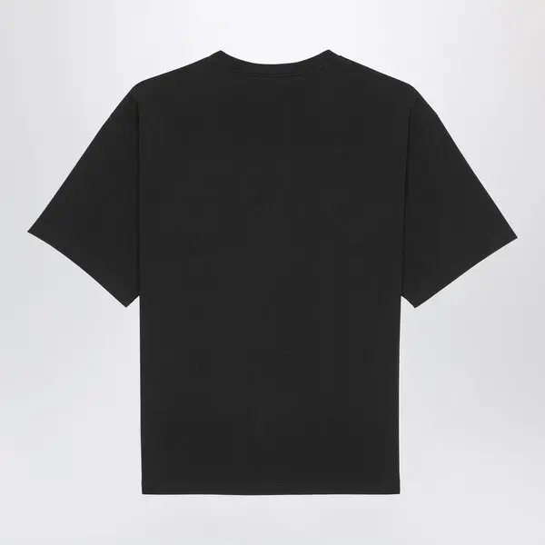 Saint Laurent Oversized Cotton T-shirt With Cassandre Logo - Black