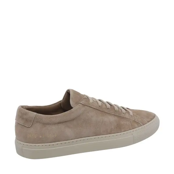 COMMON PROJECTS Achilles Suede Leather Lace-up Sneakers - Cream