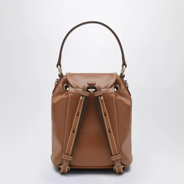 Miu Miu Small Cognac Leather Backpack