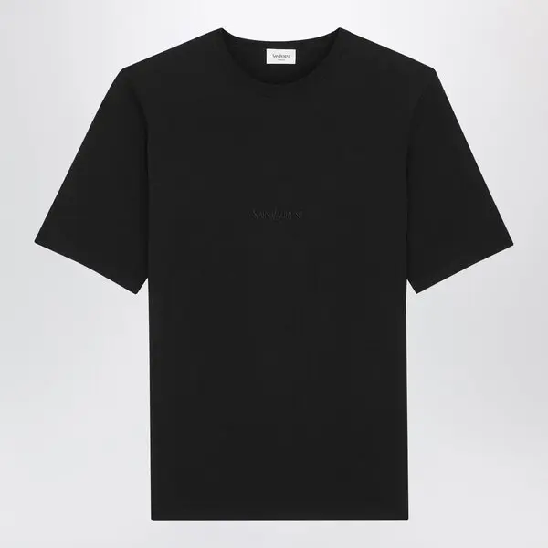Saint Laurent Oversized T-shirt With Logo Embroidery
