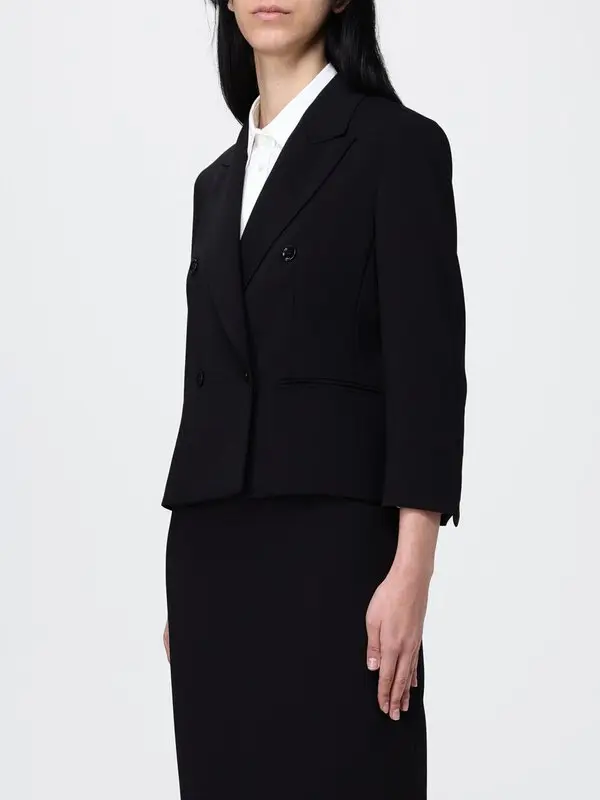 Max Mara Tailored Double Breasted Jacket - Black