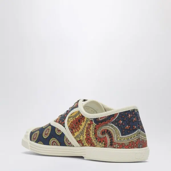 Valentino Garavani Voyage Imaginaire Fabric Sneakers - Cream