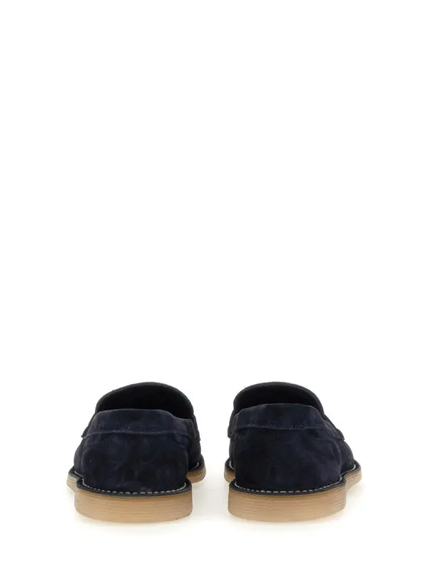 Dolce & Gabbana Suede Loafers With Dg Detail