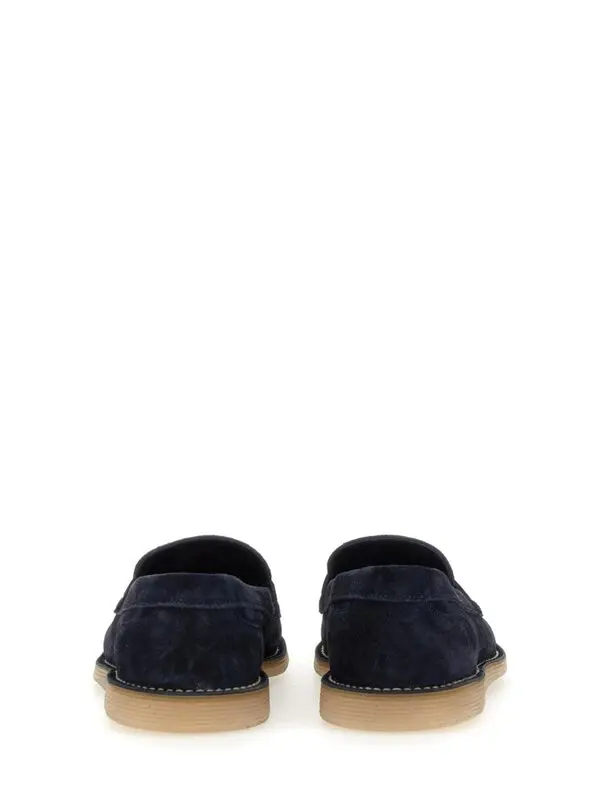 Dolce & Gabbana Suede Loafers With Dg Detail