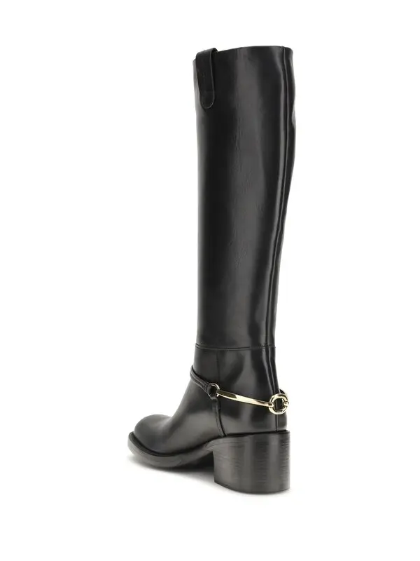 Chloé Dakota Boots With Gold Tone Hardware