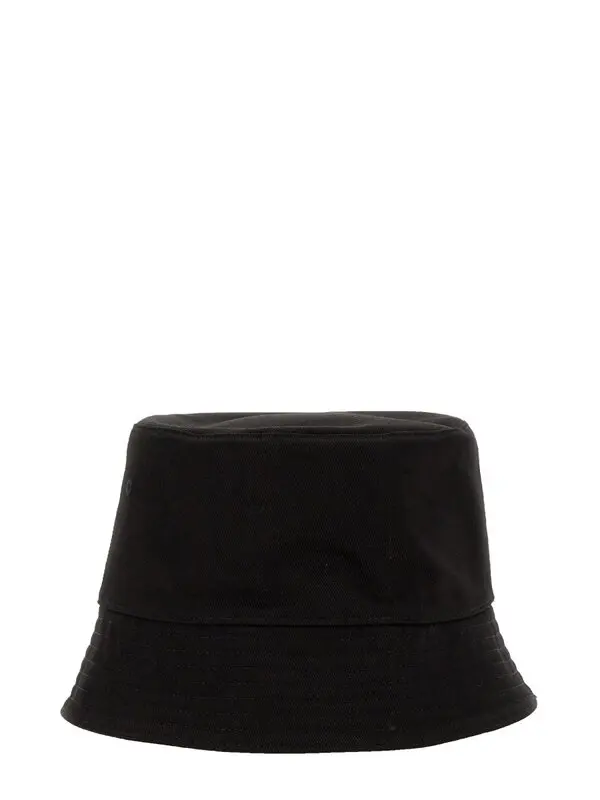 Alexander McQueen Bucket Hat With Logo - Black