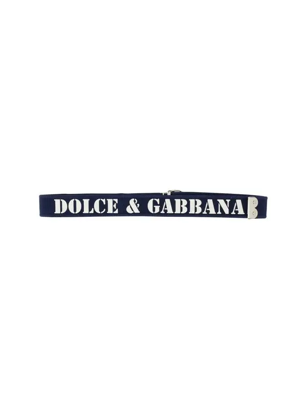 Dolce & Gabbana Logo Belt - Blue