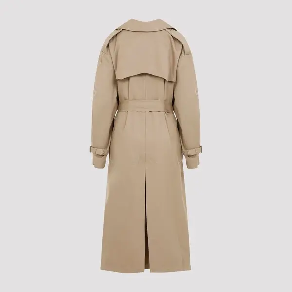 Moschino Cotton Nylon Double-breasted Trench Coat