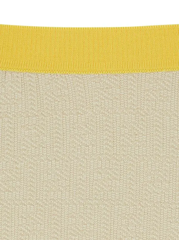 Fendi Ff Jacquard Cotton Midi Skirt - Multicolor