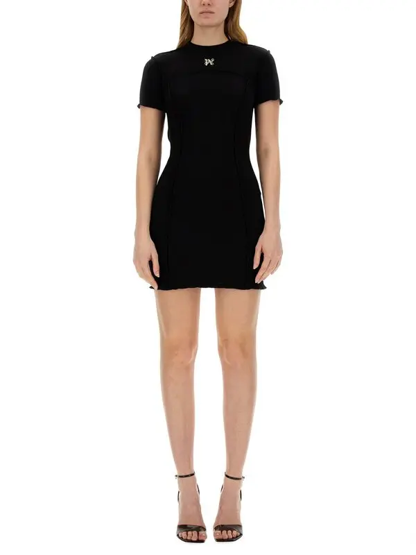 Palm Angels Logo Dress - Black