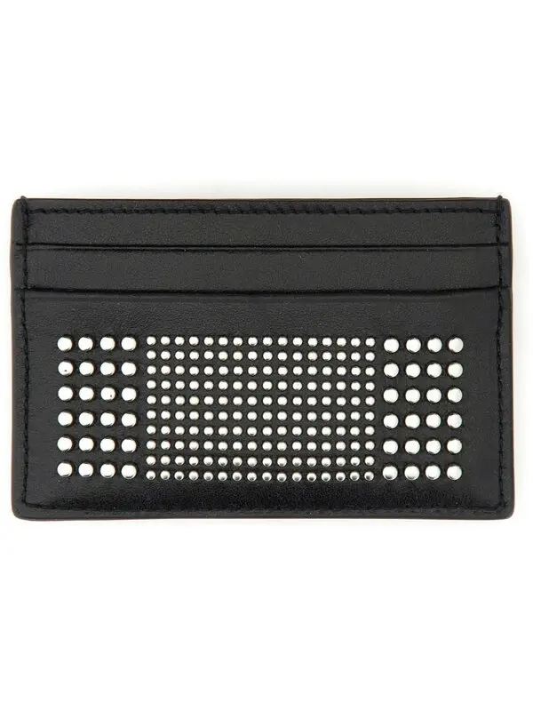 Alexander McQueen Leather Card Holder - Black
