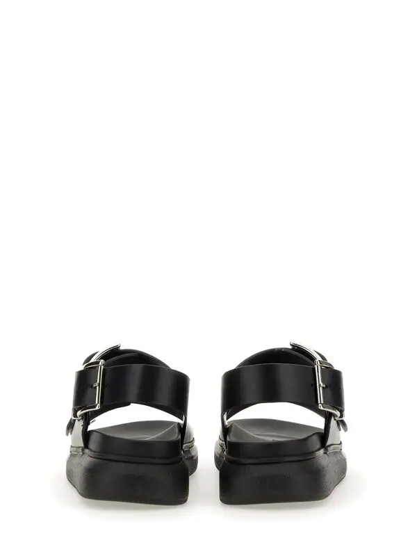 Alexander McQueen Leather Buckled Sandals