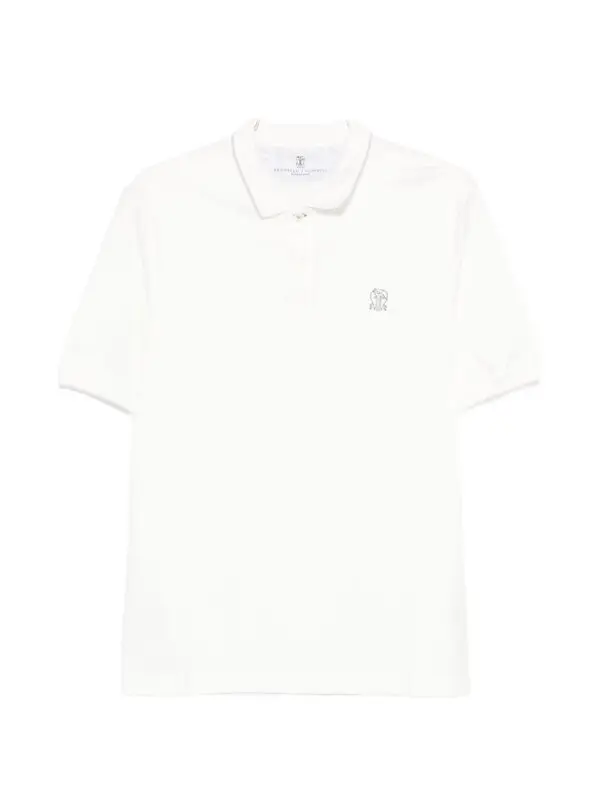Brunello Cucinelli Logo Cotton Polo Shirt